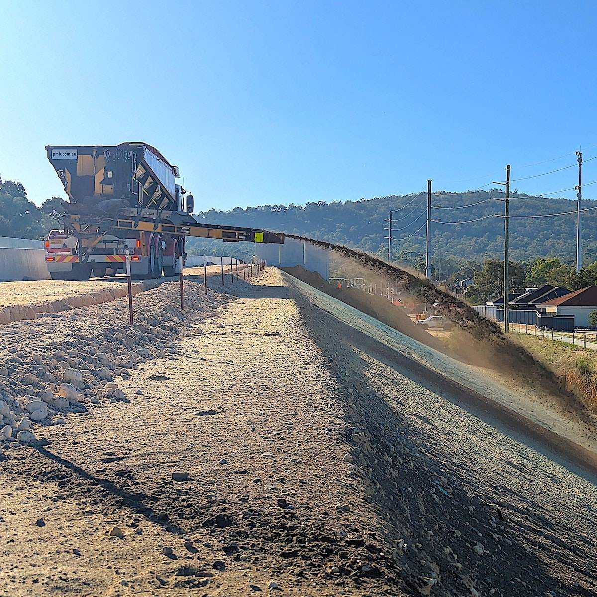 Batter Slope • Road Batter • PMB | Perth Materials Blowing